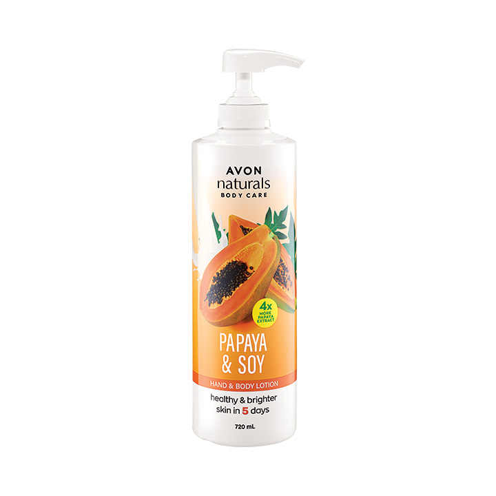 Avon - Product Detail : Naturals Papaya & Soy Hand & Body Lotion 720 mL