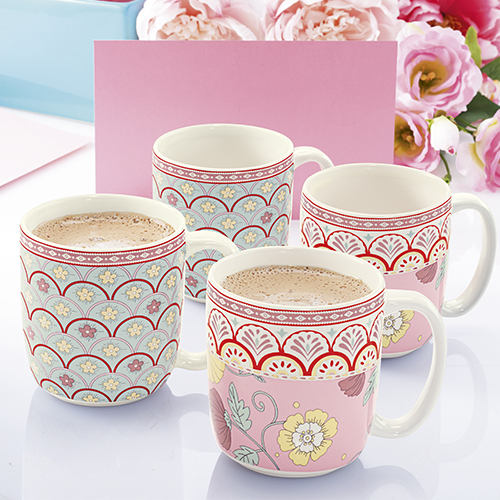 Avon - Product Detail : Blushing Blooms 4-pc Mug Set